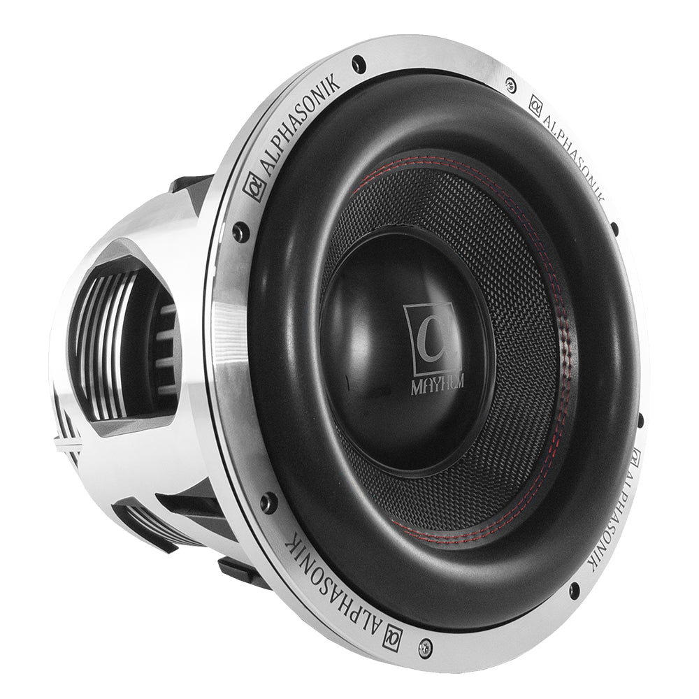Mayhem 12” Dual 4-Ohm Subwoofer – 2500W RMS, Ultra-Efficient SPL Bass ...