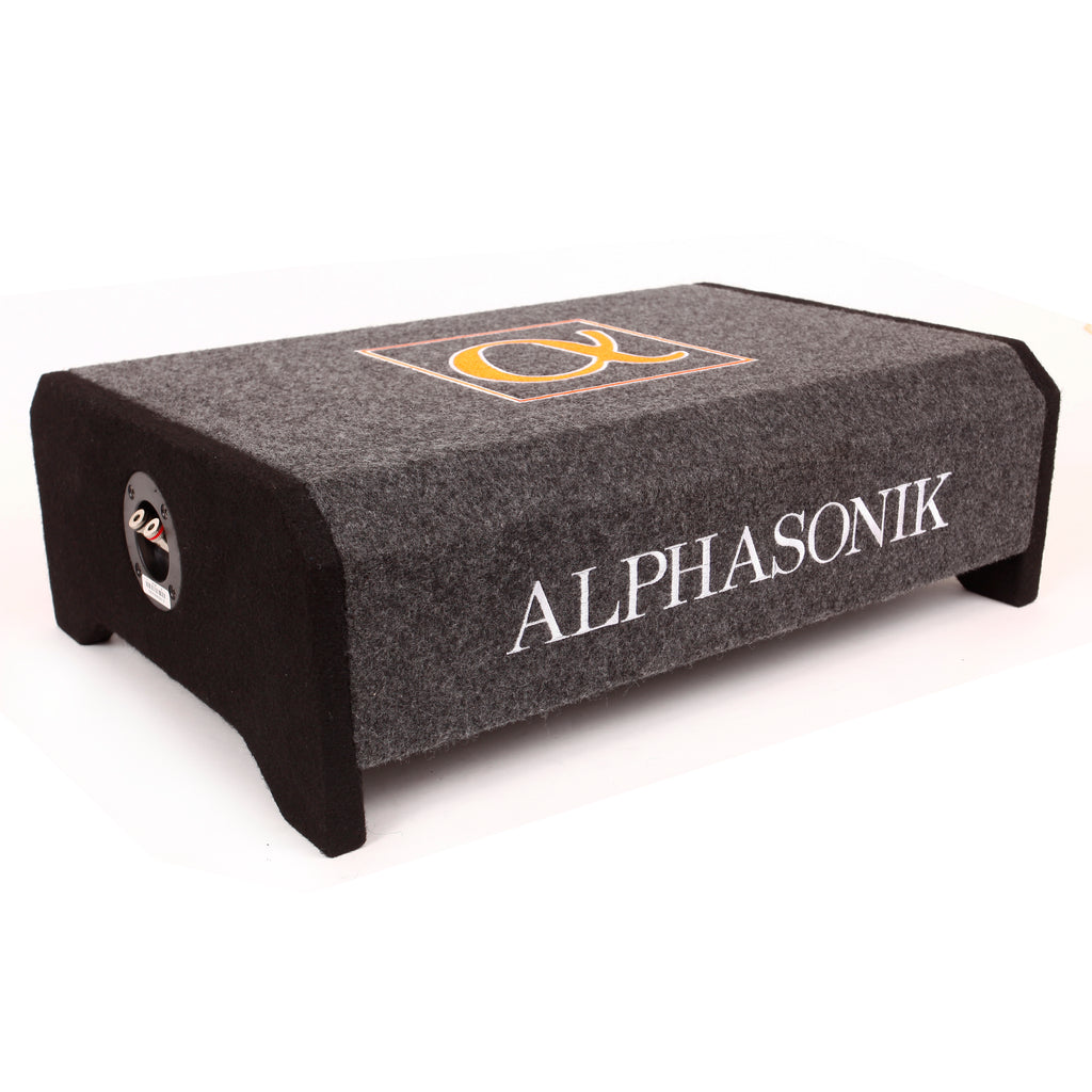 Alphasonik AS12DF 12" Down Fire Shallow Mount Flat Enclosure | Alphasonik